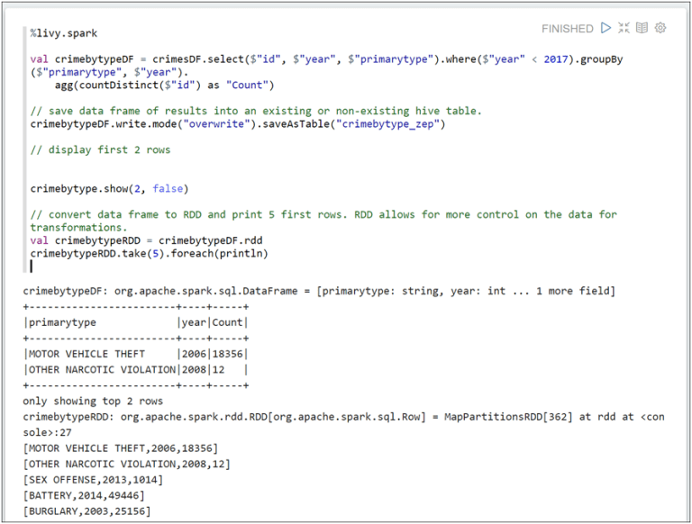 Working with Hive Tables in Zeppelin Notebook and HDInsight Spark ...