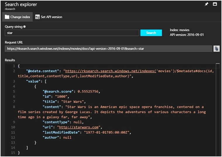 Azure Search: Pushing Content to an Index with the .NET SDK. – Roy Kim ...