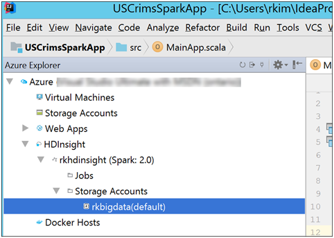 Building a Spark Application for HDInsight using IntelliJ Part 2 of 2 ...