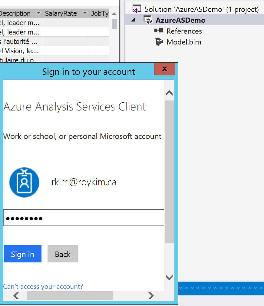 Intro to Azure Analysis Services – Roy Kim on Azure and AI