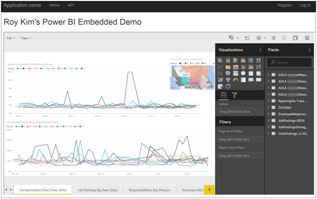 Power BI Embedded Walk Through Part 3 of 3 – Roy Kim on Azure and AI
