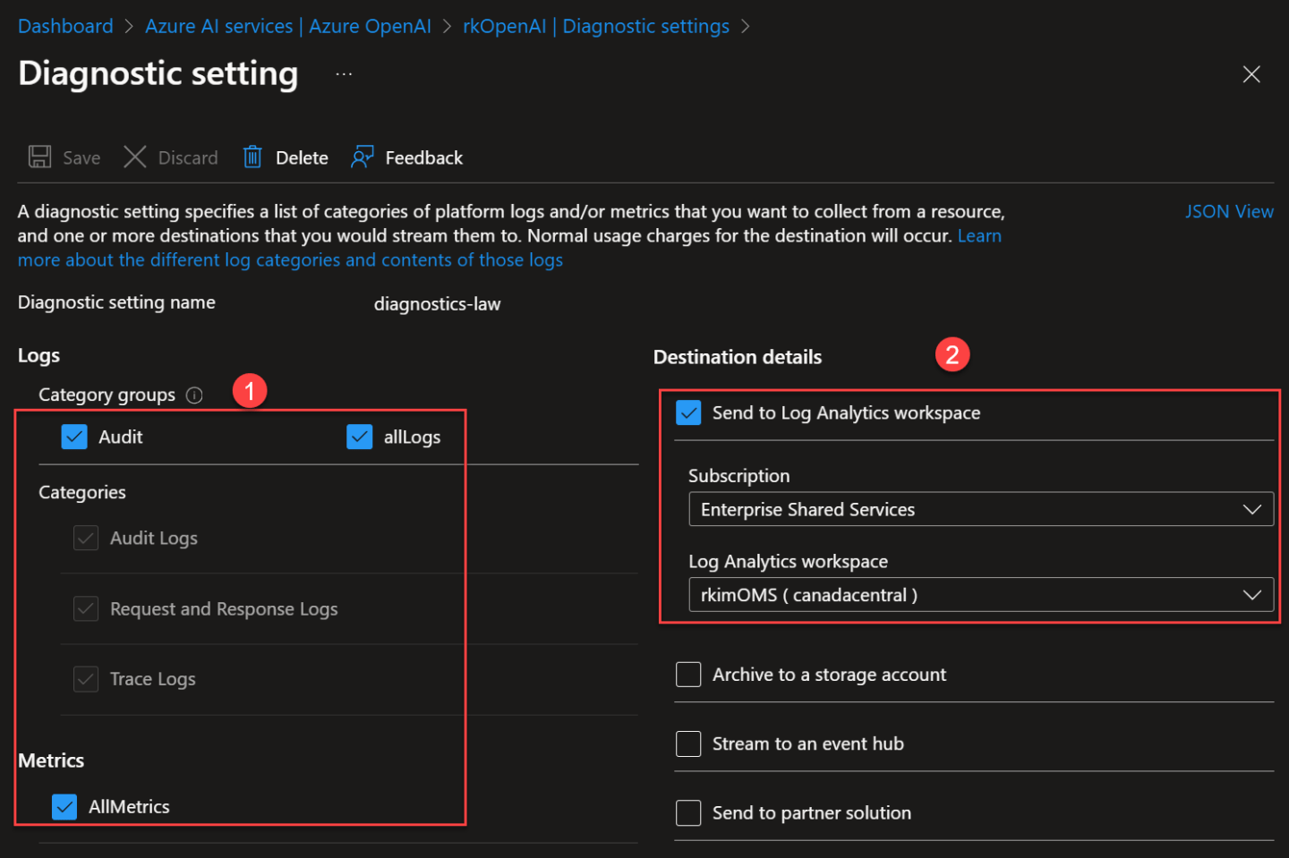 Using Log Analytics Workspace with Azure Open AI Application – Roy Kim ...