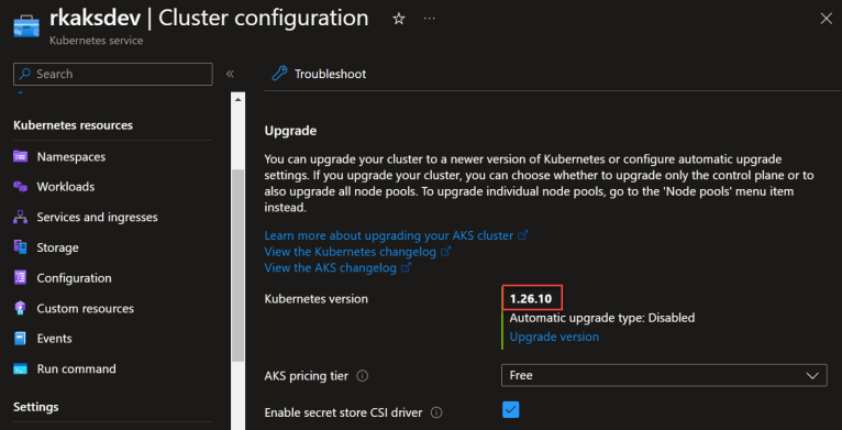 Upgrading My Azure Kubernetes Service Cluster – Roy Kim on Azure and AI