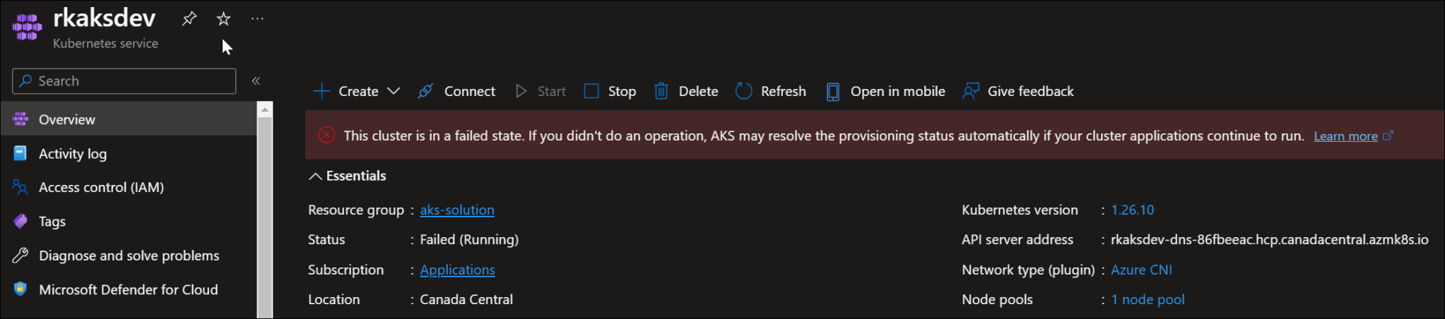 Fixing A Failed State AKS Cluster – Roy Kim on Azure and AI