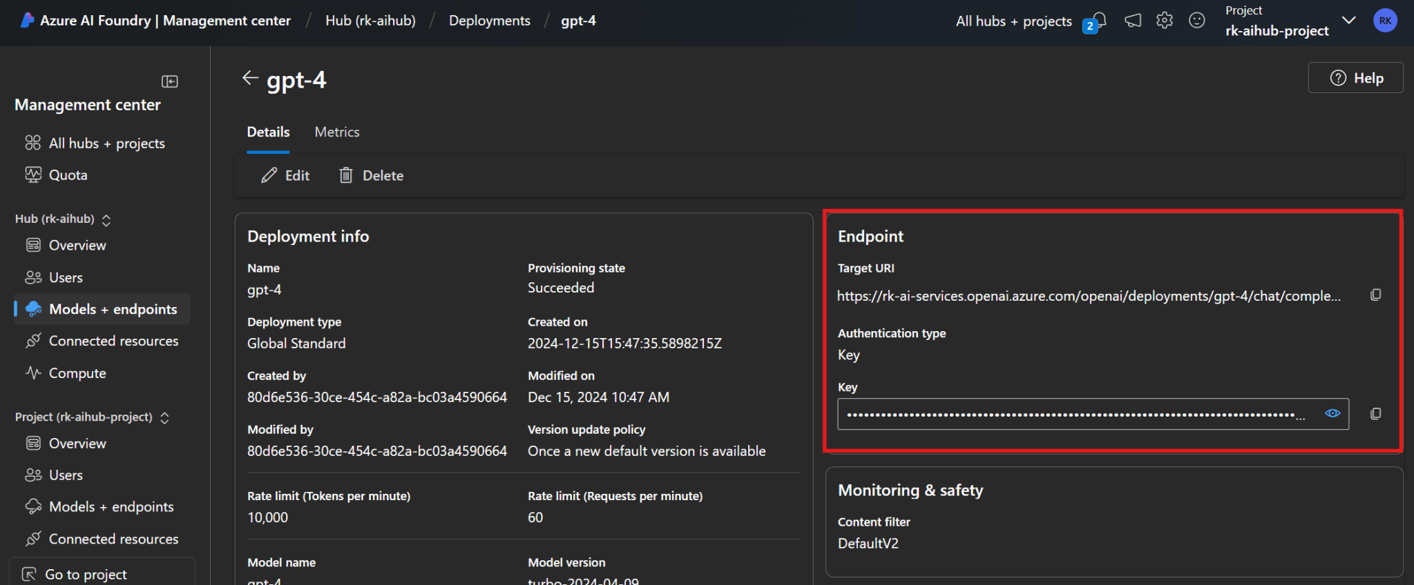 Exploring Azure AI Foundry: Hubs and Projects – Roy Kim on Azure and AI