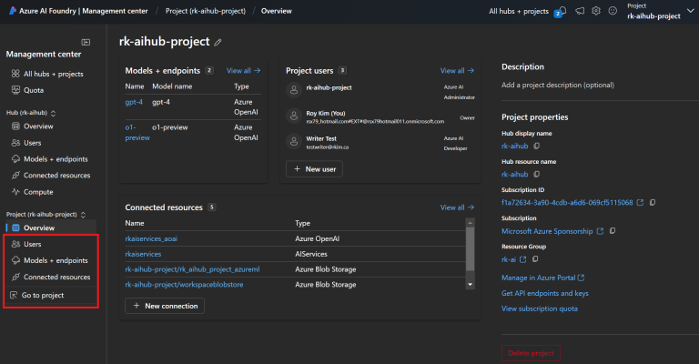 Exploring Azure AI Foundry: Hubs and Projects – Roy Kim on Azure and AI