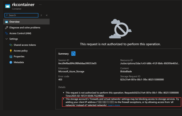 Azure Verified Module Storage Account: Firewalls and Virtual Network ...